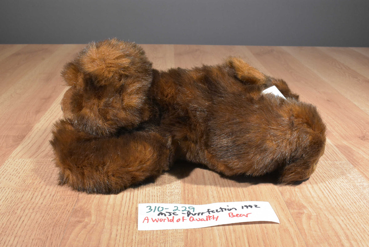MJC Purr-fection Brown Grizzly Bear 1992 Plush – Hurricane Jack Surplus